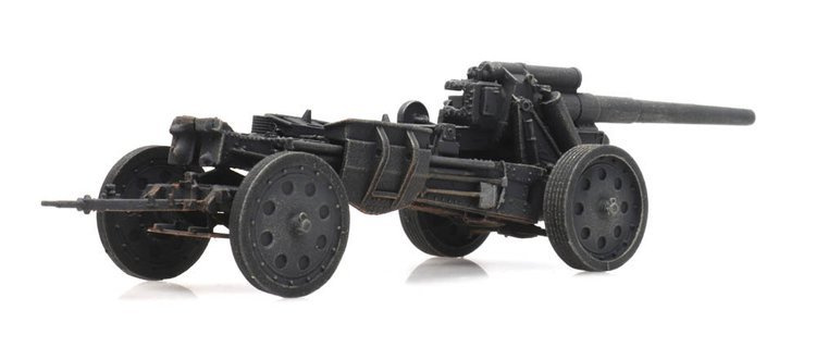 Niemieckie Działo / Haubica 105 mm gotowy model H0 Artitec